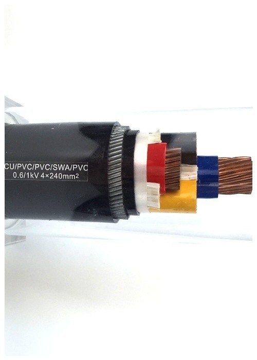 Le PVC blindé de la SWA du conducteur de cuivre BT a isolé le câble ...
